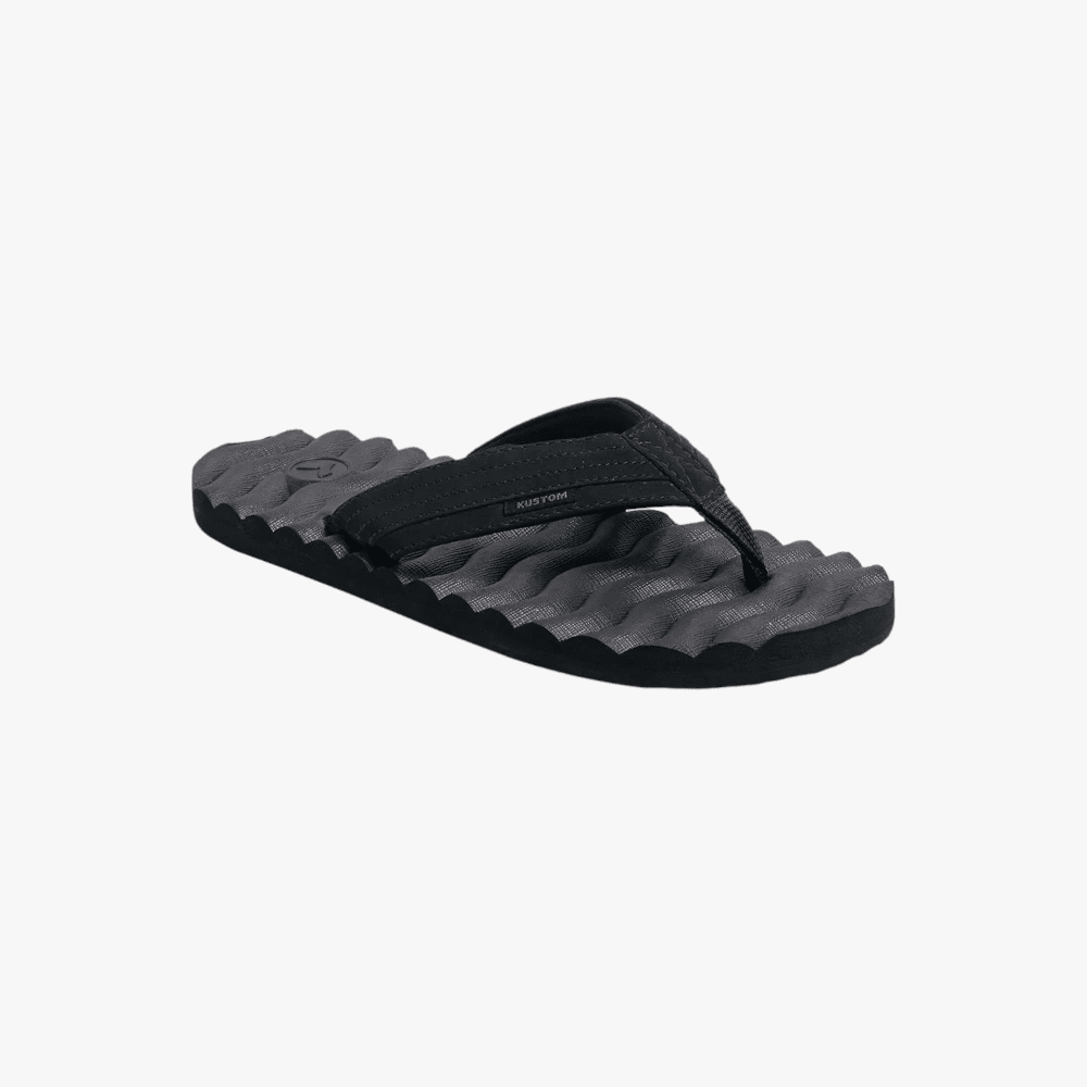 Kustom Mens Sandals Hummer Iii Thong Black Strin – Brands Megastore