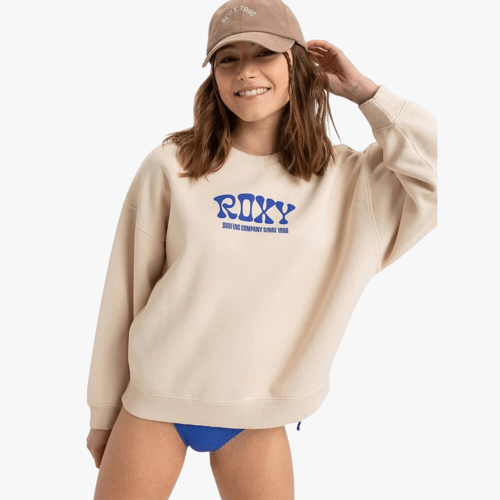 Roxy Womens Lineup Sweater Parchment – Brands Megastore