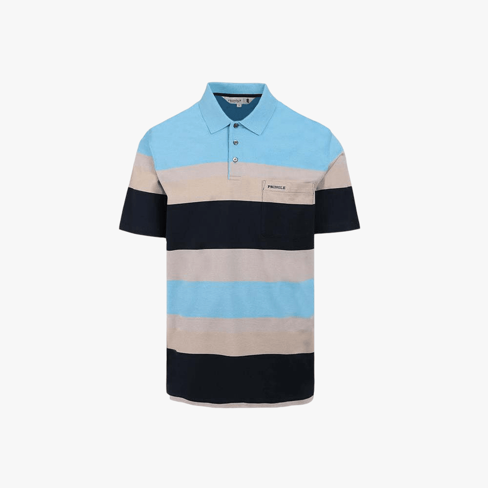 Pringle Mens Kai Mercerised Short Sleeve Golfer Blue – Brands Megastore