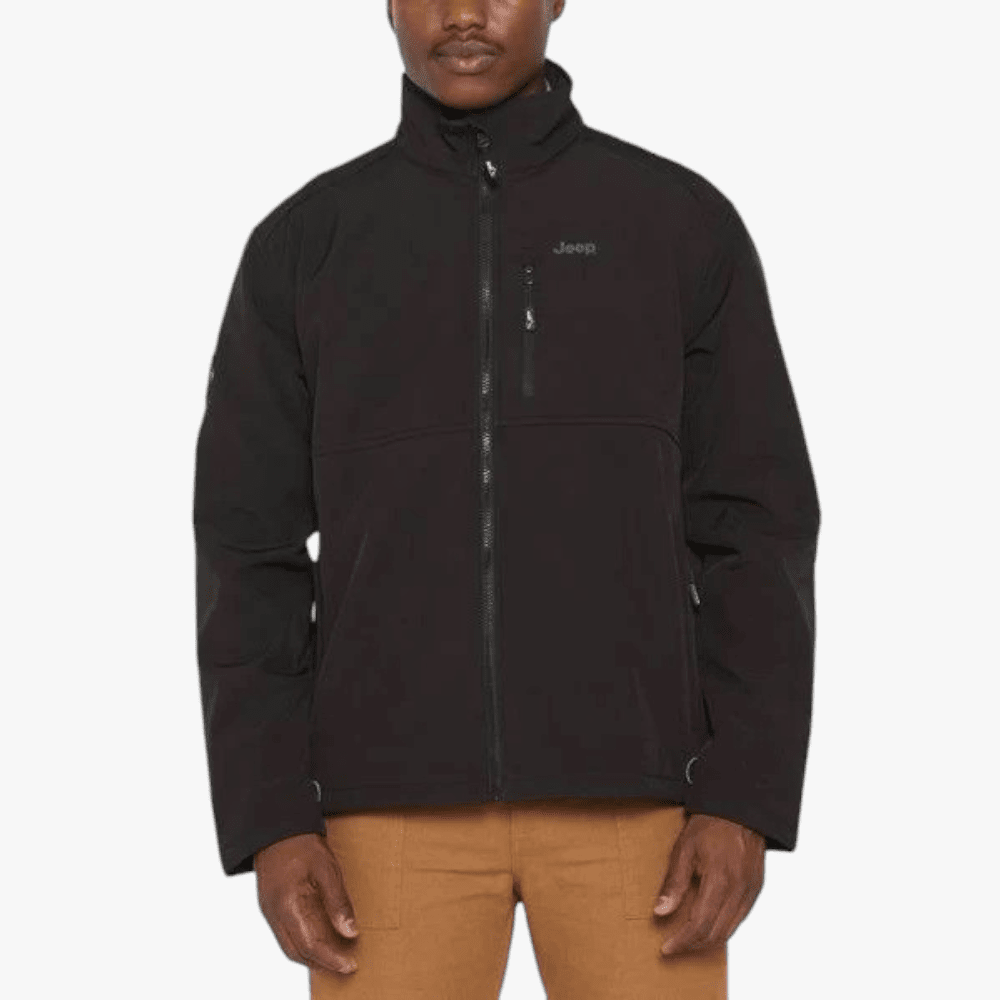 Jeep Mens Jackets Funnel Neck Soft Shell Jacket Bl – Brands Megastore
