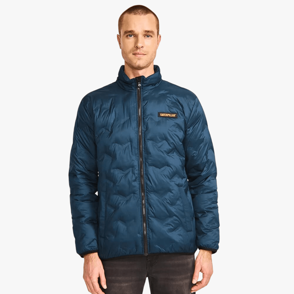 Caterpillar Mens Bonded Medium Weight Insulated Jacket Detroit Blue – Brands Megastore