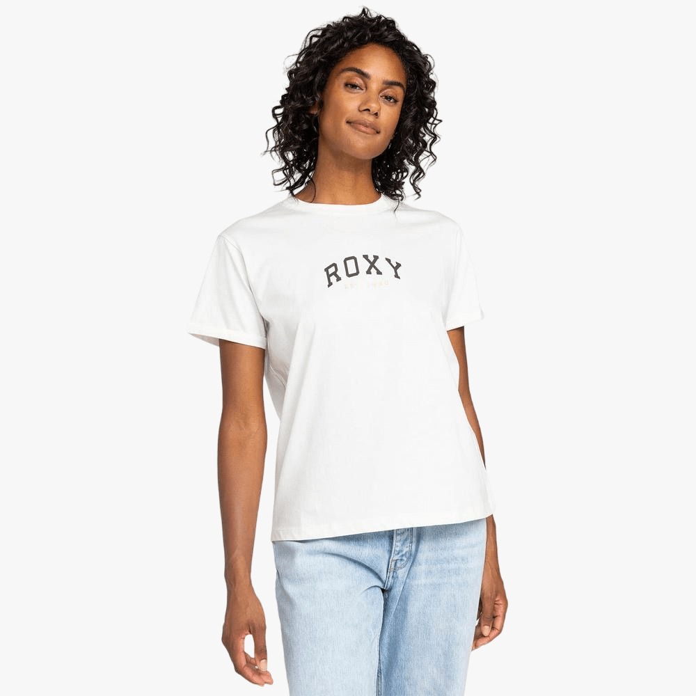 Roxy Womens Noon Ocean B Short Sleev Tee Egret – Brands Megastore