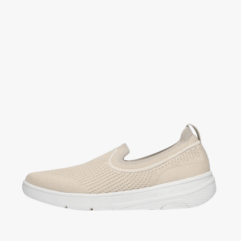 Fit Flop Womens Super Q Knit Slip On Shoe Beige – Brands Megastore