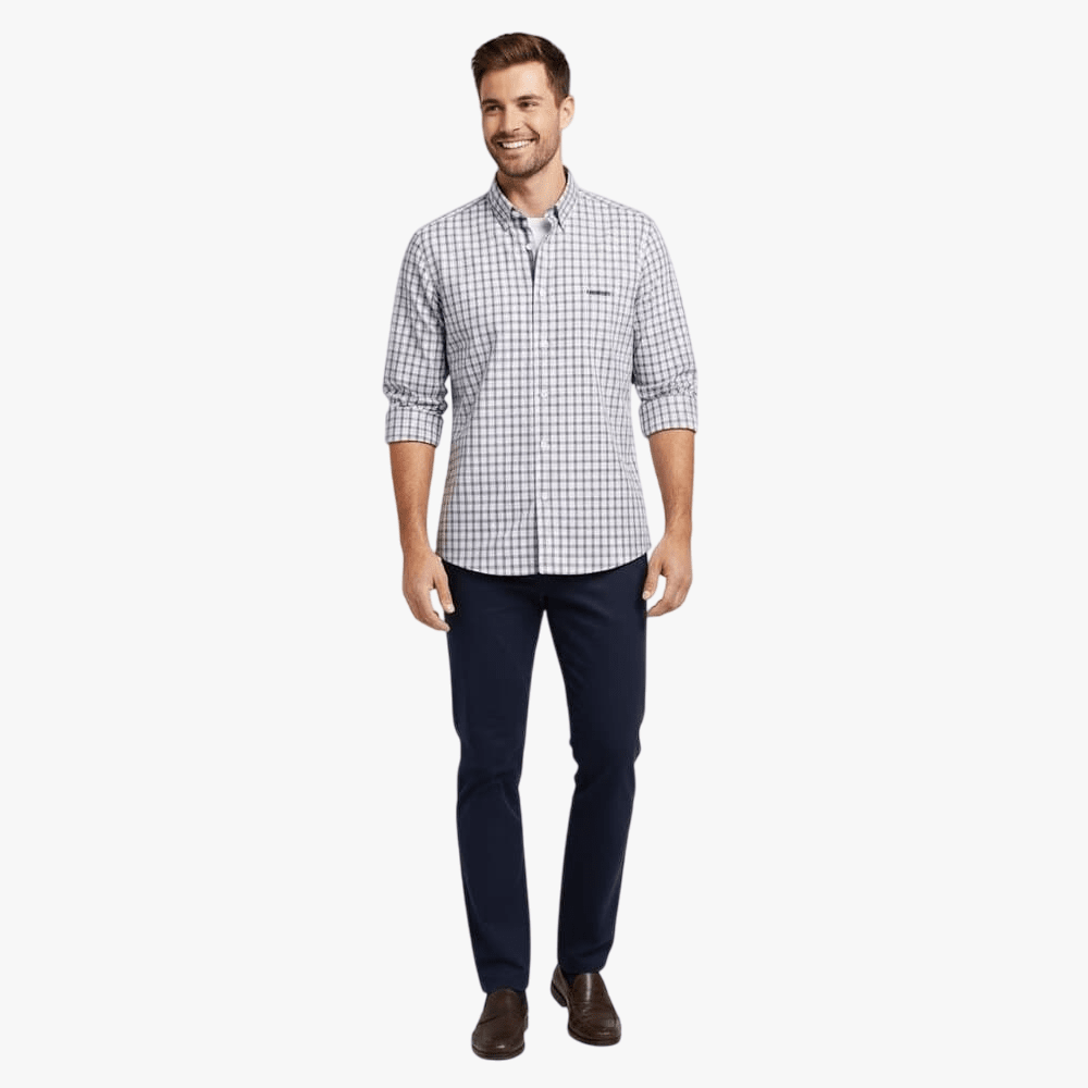 Pringle Mens Zeno Long Sleeve Shirt Blue – Brands Megastore