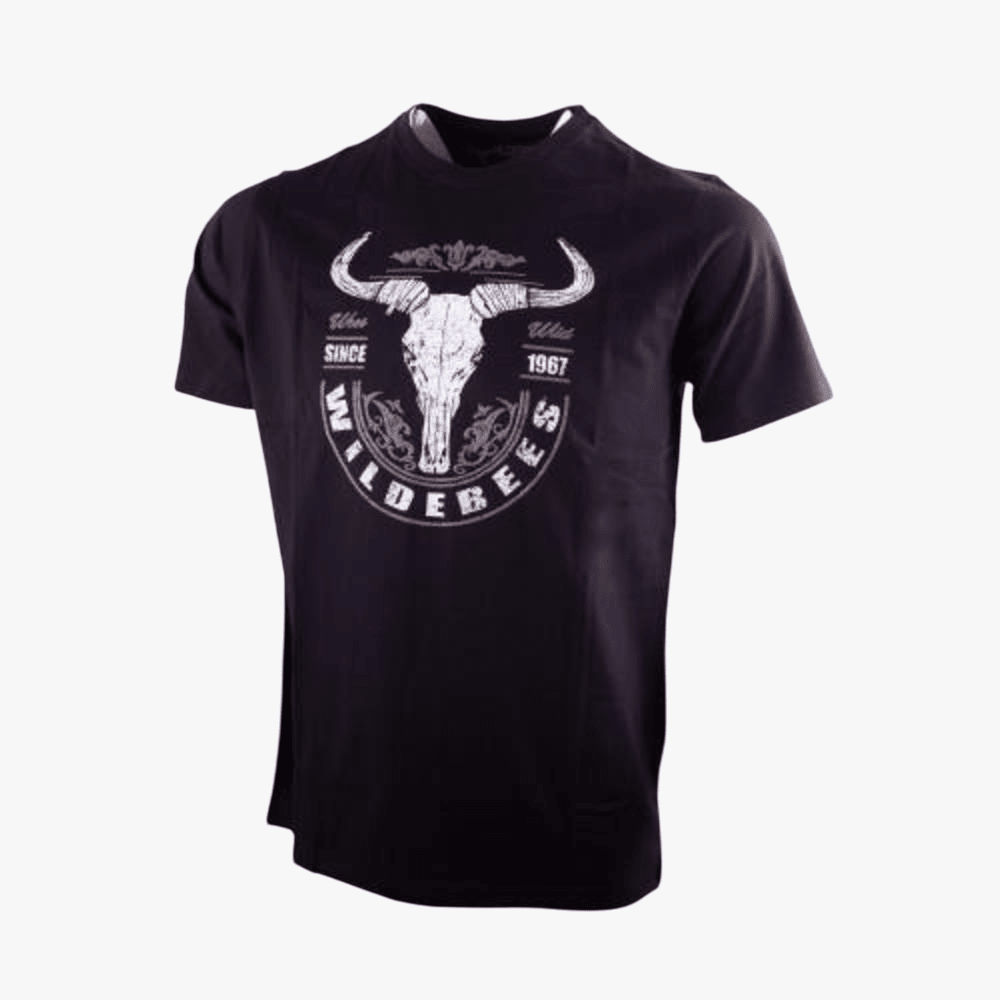 Wildebees Mens Tradition Short Sleeve Tee Black – Brands Megastore