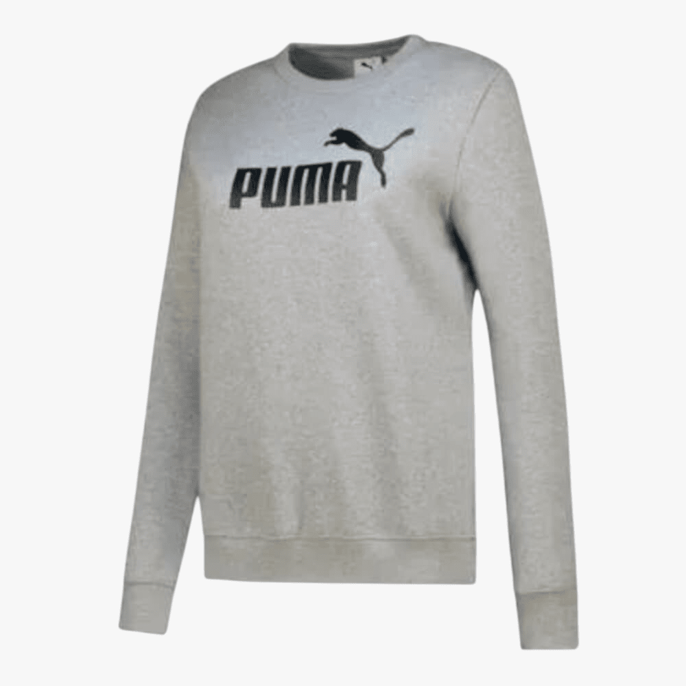 Puma Womens Ess No. 1 Logo Crew Sweater Lt Grey – Brands Megastore