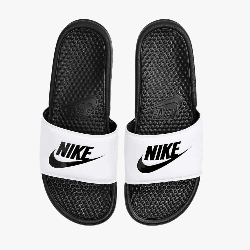 Nike Mens Benassi Jdi Slops Black White – Brands Megastore