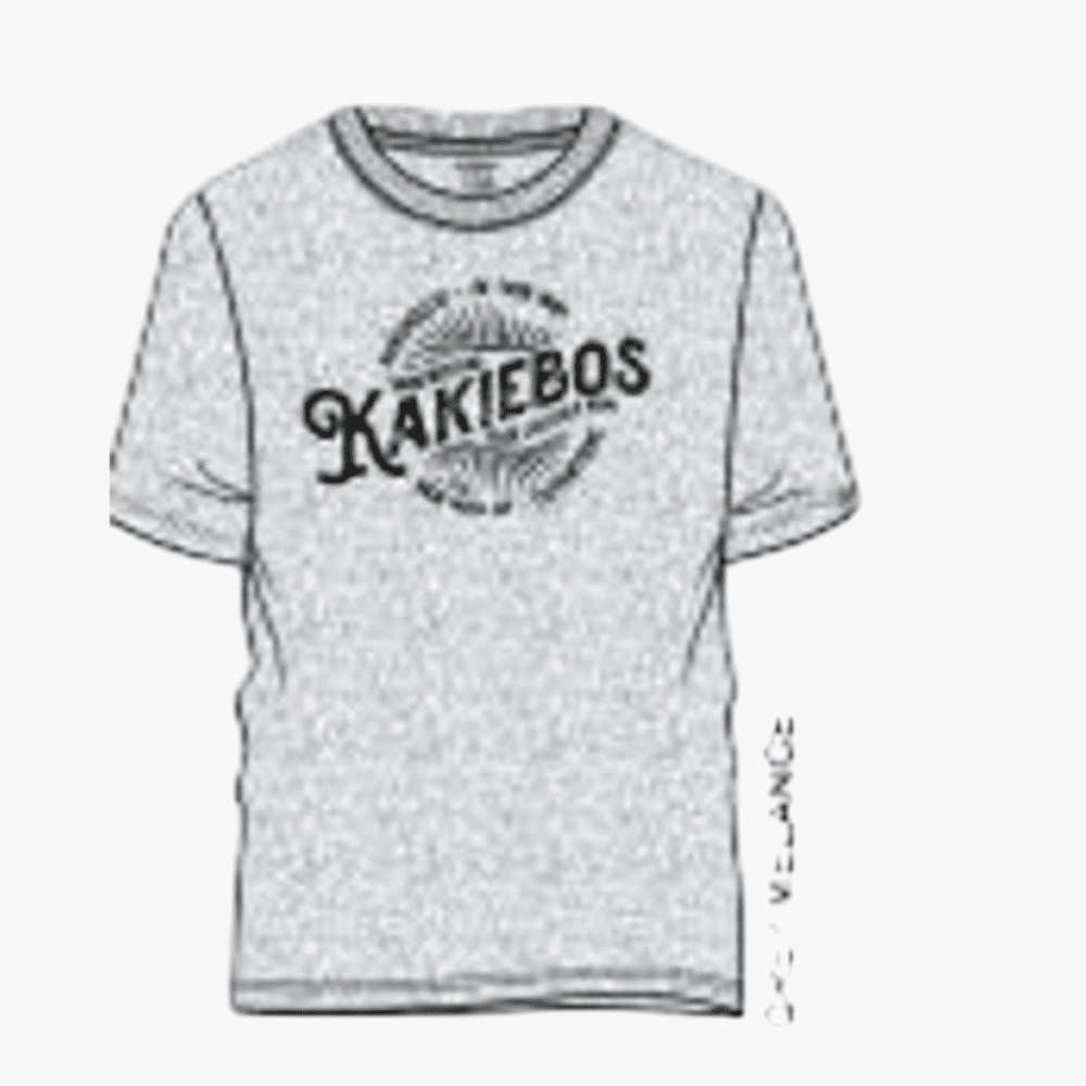 Kakiebos Mens Tees Short Sleeve Tee Grey Mel – Brands Megastore