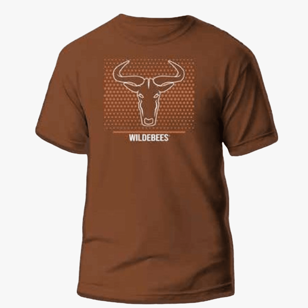 Wildebees Mens Dot Logo Tp Short Sleeve Tee Burnt Rust – Brands Megastore